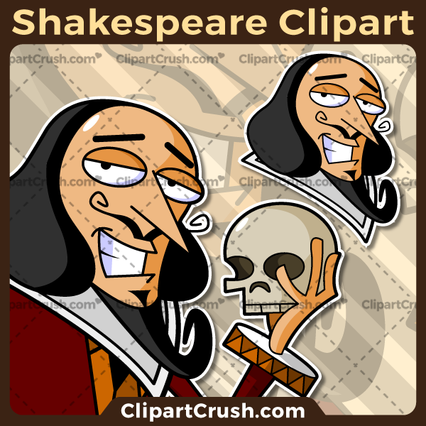 NICE Cartoon Shakespeare Clipart - Shakespeare Clip Art SVG Vector Art ...